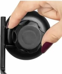 Compactor Bestlock Black Věšák na ručníky s přísavkami černá / bez vrt