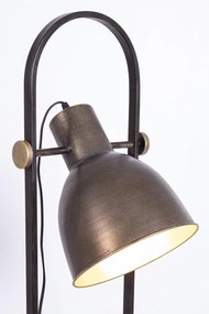 Stojací lampa s poličkou odo černá MUZZA