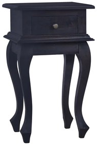 288820 vidaXL Noční stolek světle kávově černý 35x30x60 cm masivní mahagon