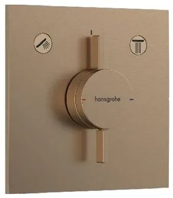 Hansgrohe DuoTurn E - Baterie pod omítku, pro 2 spotřebiče, kartáčovaný bronz 75417140