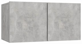 5dílný set TV skříněk betonově šedý kompozitní dřevo - Default Title
