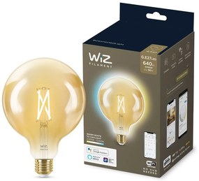 Wiz tunable white 8718699786816 inteligentní led designová žárovka e27 | 1x6,7w | 640lm | 2000-5000k - tvar globe