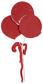 Červeno-bílá vánoční dekorace / zápich tři kulatá lízátka Candy Cane – 30 cm