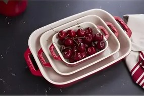 STAUB Sada obdélníkových keramických pekáčů červená / 3 ks