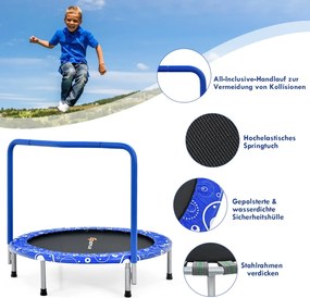 Costway Dětská trampolína mini trampolína skládací trampolína pro batolata modrá