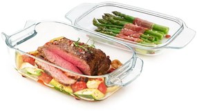 Skleněný pekáč s poklopem 19x34 cm GrandChef – Tescoma