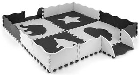 Pěnové puzzle podložka ohrádka Milly Mally Jolly 2x2 Grey