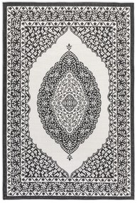 ELLE Decoration, Kusový koberec Gemini 106024 Black z kolekce Elle – na ven i na doma, 80x150, černobílá, chodba / předsíň