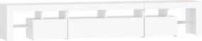 TV skříňka s LED osvětlením bílá 230x36,5x40 cm 3152786