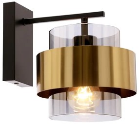Nástěnná lampa SPIEGA 1xE27/60W/230V zlatá/černá