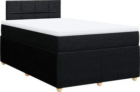 Box spring postel s matrací černá 120x200 cm textil 3289725