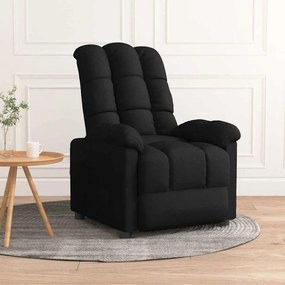 Polohovací křeslo černé textil 289798