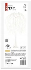 EMOS LED venkovní vánoční stromek, 72xLED, teplá bílá, 120cm, časovač DCTW13