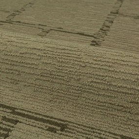 Zelený ručně tkaný vlněný koberec 200x290 cm Harris Modula Wool – Flair Rugs