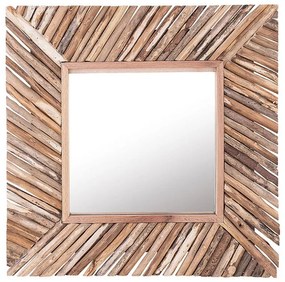 Nástěnné zrcadlo Kanza (světlé dřevo). 1080605