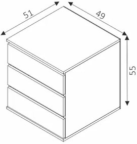 Kontejner do skříně Maridex Barva: kaštan wenge