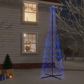Vánoční stromek kužel 500 modrých LED diod 100 x 300 cm - Default Title