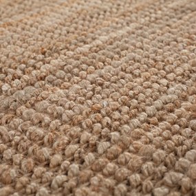 Flair Rugs, Běhoun Sarita Jute Boucle Natural, 60x230, béžová, chodba / předsíň