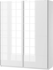 Casarredo - Komfort nábytek Šatní skříň se zrcadlem SELENE 30 bílá lesk
