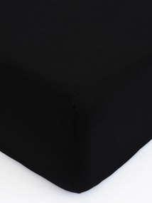 MK Lůžkoviny Jersey prostěradlo Classic 120 x 200 cm – černá