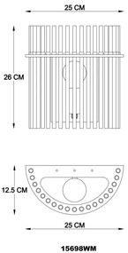 Globo 15698WM - Nástěnné svítidlo GORLEY 1xE27/60W/230V zlatá