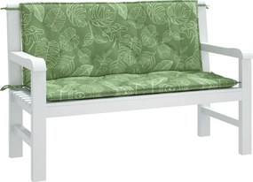 vidaXL Podušky na zahradní lavici 2 ks 120x50x7 cm látka oxford [361694] Barva: zelená a růžová