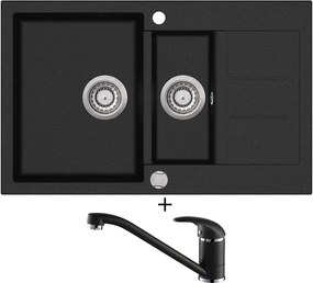 SET Aquastone ATLAS 70 černá metalická + Aquastone AQ 2561 černá metalická