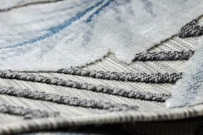 Dywany Łuszczów, Kusový koberec Botanic 65242 Feathers grey – na ven i na doma, 157x220, modrá, chodba / předsíň