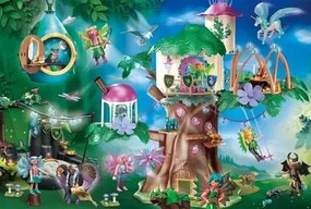 SCHMIDT Puzzle Playmobil Ayuma: Kouzelný les víl / 100 dílků / 36,1 ×