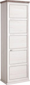 XXXLutz SKŘÍŇ NA ODĚV, šedá, bílá, 64,2/196,5/38,5 cm Hom`in - Skříně na oblečení - 000003000124