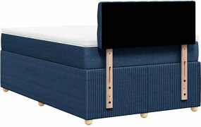 Box spring postel s matrací modrá 120x200 cm textil 3287436
