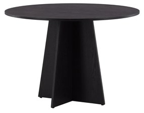 Jídelní stůl Bootcut, černý, ⌀110
