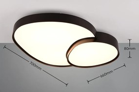 Černé LED stropní svítidlo 63.5x77 cm Rise – Trio