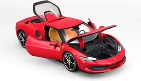 Bburago RACE+PLAY Ferrari 296 GTB červená / 1:18 / od 3 let