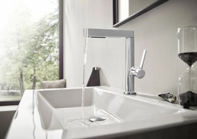 Hansgrohe Finoris, umyvadlová baterie 230, s výpustí Push-Open a výsuvnou sprškou, EcoSmart, chromová, 76063000