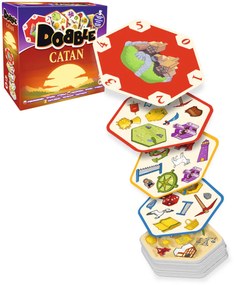 ASMODEE Hra postřehová Dobble Catan CZ *SPOLEČENSKÉ HRY* asdobcat08m