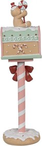 Vánoční dekorace schránka s perníčkem Gingerbread Mailbox Pastello - 11*10*36 cm