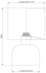 Lucide 10516/01/44 - Stolní lampa WOOLLY 1xE14/40W/230V oranžová