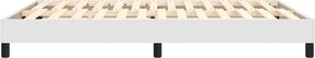 Rám postele s boxspringem bílá 140 x 190 cm umělá kůže 3120695