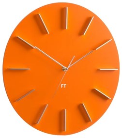 Designové nástěnné hodiny Future Time FT2010OR Round orange 40cm