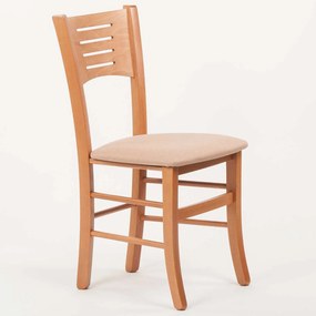 Stima Židle VERONA s čalouněným sedákem Odstín: Olše, Látky: LUX cappuccino 24