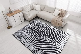 Dywany Łuszczów Kusový koberec Miro 51331.803 Zebra black / white Rozměry koberců: 80x150