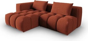Rohová pohovka v terakotové barvě (levý roh/s lenoškou) Verona – Cosmopolitan Design