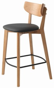 Barová židle z dubového dřeva Unique Furniture Pero