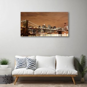 Obraz na plátně Most Město Architektura 120x60 cm