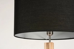 Stojací designová lampa Arbon Black and Wood