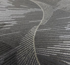 BE Koberec Esprit 3607 GREY - šedý obdélníkový Rozměr: 60x100 cm