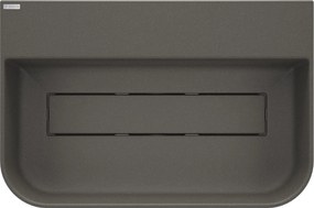 Deante Arnika, granitové umyvadlo na desku 605x405x135 mm, antracitová, DEA-CQA_TU6S
