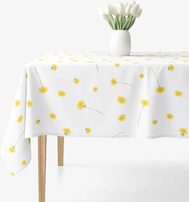 Goldea hranatý ubrus 100% bavlněné plátno - pampelišky 100 x 100 cm
