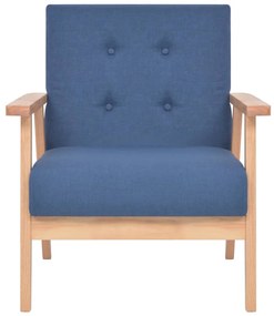 Křeslo modré textil 244654